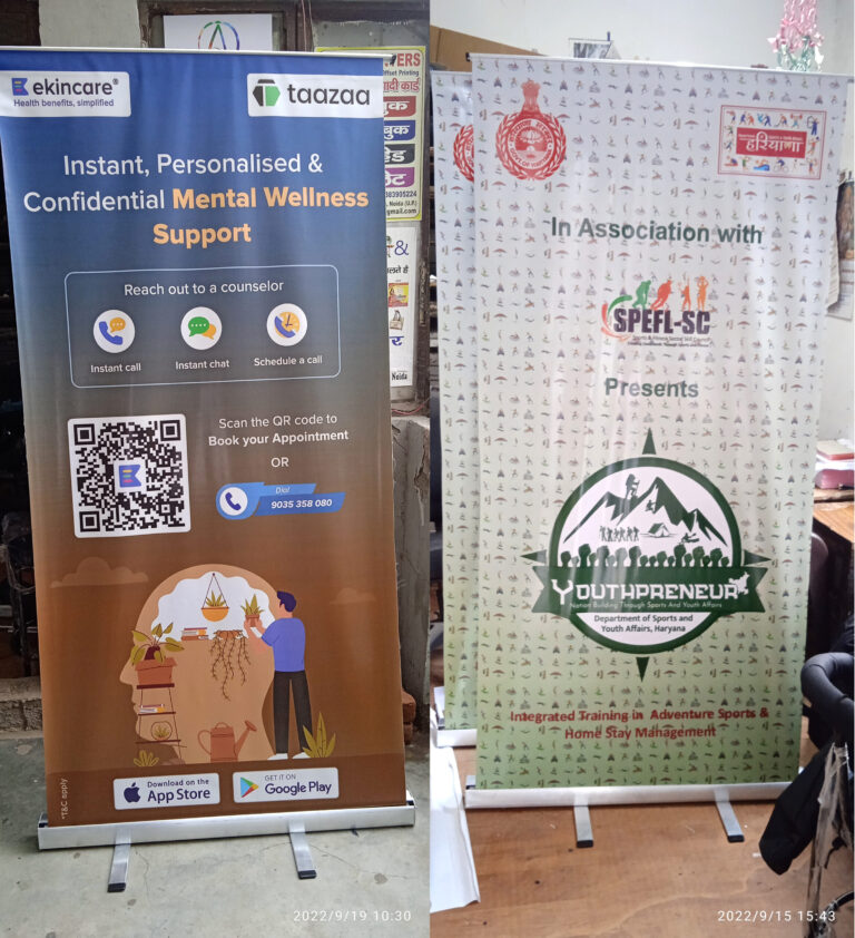 Roll Up Standee Printing - Spark Print Noida